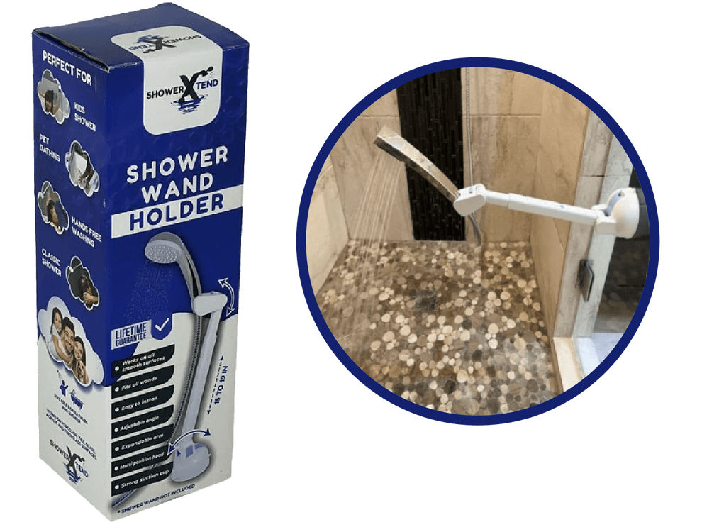 Shower Xtend: Extendable Shower Head Holder